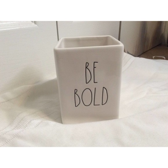 Rae Dunn | Office | Rae Dunn Be Bold Pencil Cup Holder Makeup Brush 45 ...